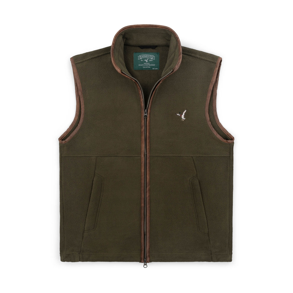 Men’s Green Fleece Gilet | The Raiments – The Raiments